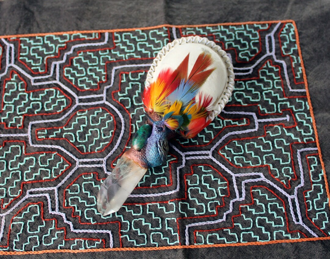 Shamanic Ceremonial Maraca From Peru Decorated With Peruvian - Etsy