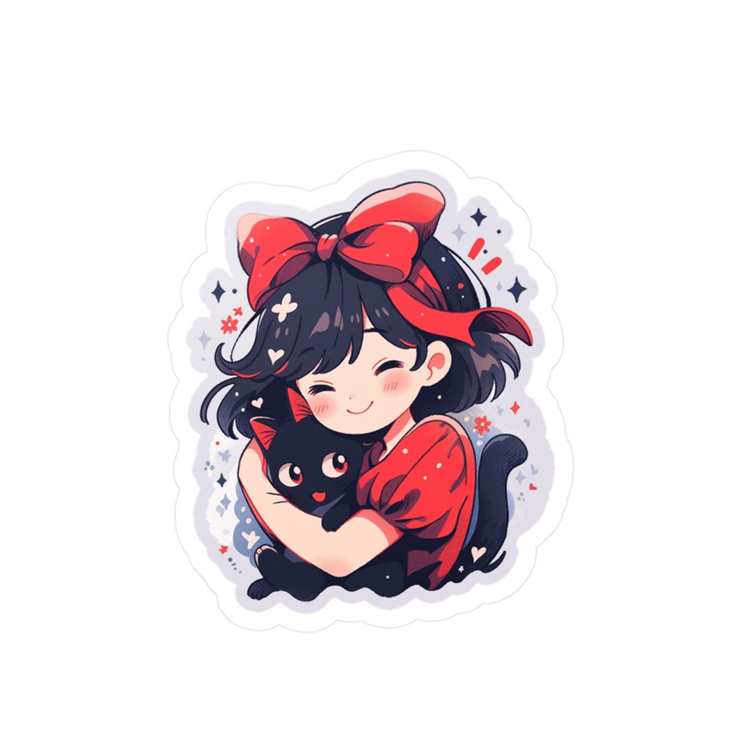 Kawaii Happy Kiki Waterproof Vinyl Decal Hydro Flask Studio - Etsy