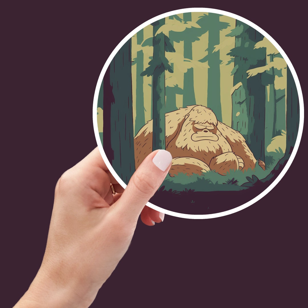 Sasquatch Waterproof Vinyl Decal Hydro Flask Big Foot Sticker Water ...