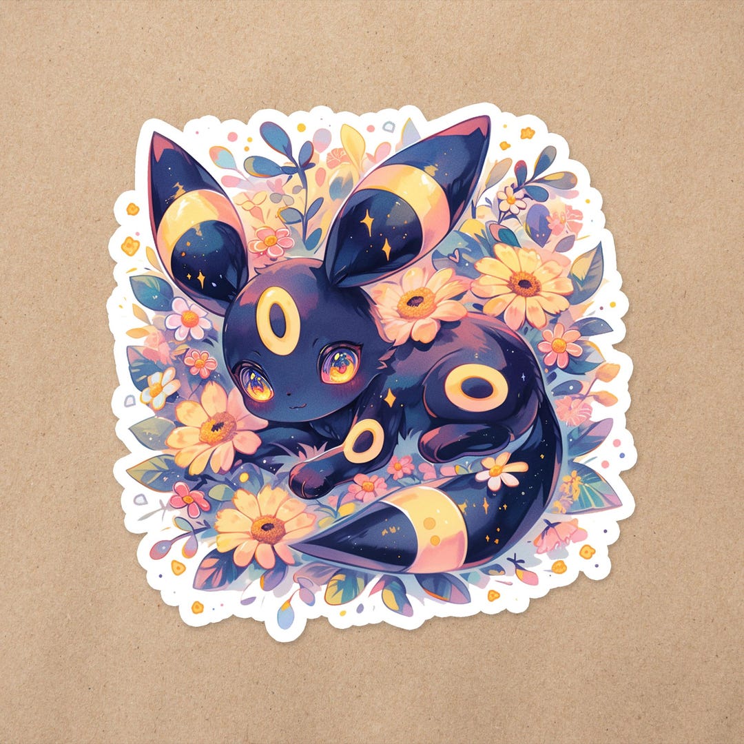 Umbreon Eeveelution Pokemon | Kawaii Anime Pokemon | Waterproof Matte ...