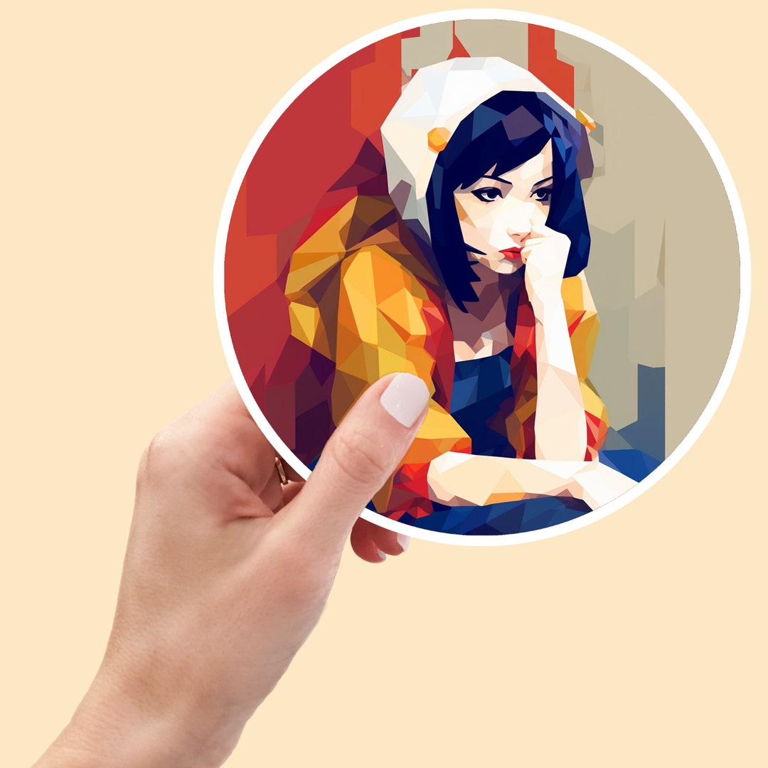 Tired Princess Waterproof Vinyl Decal Hydro Flask Anime Lover Sticker ...