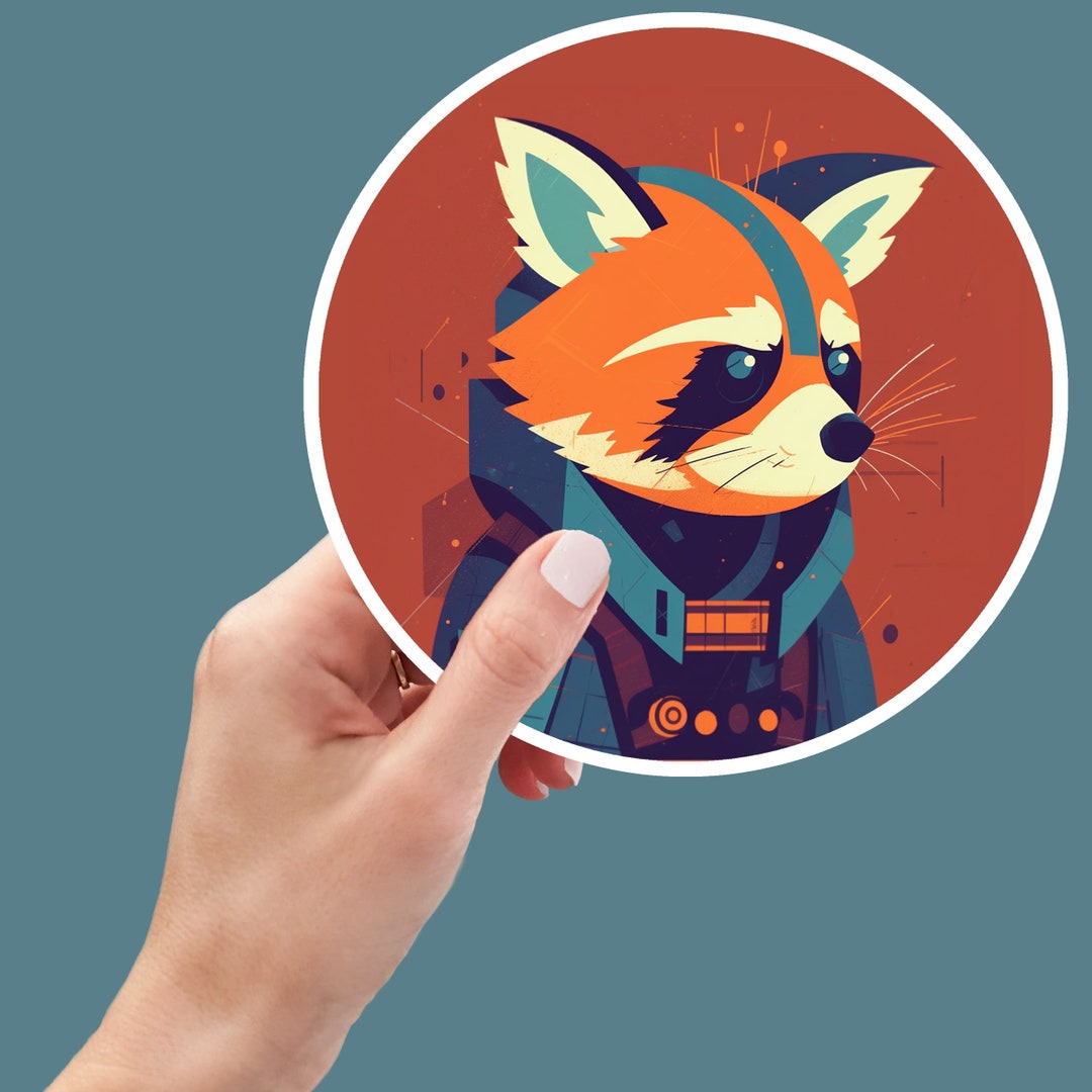 Red Panda Waterproof Vinyl Decal Hydro Flask Panda Lover Sticker Water ...