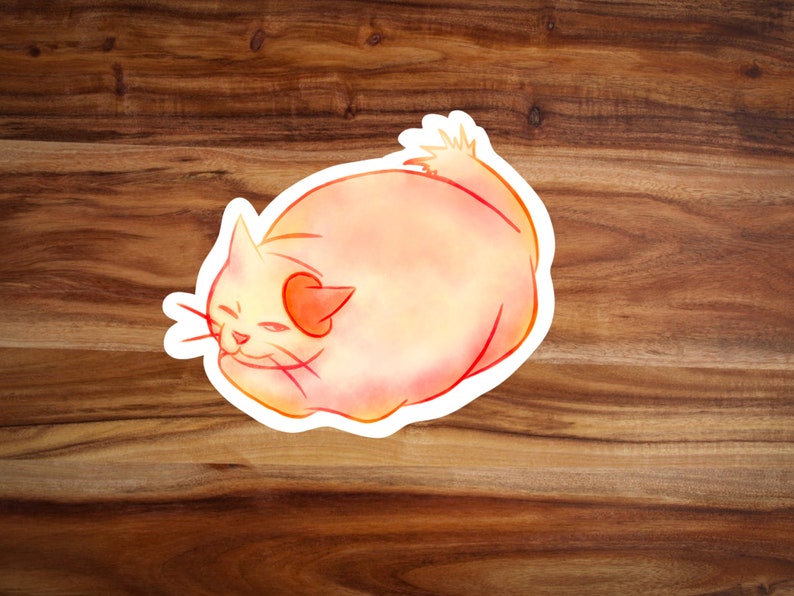 Cat Lover Sticker Ghibli Fan Art Muta Cat Returns - Etsy