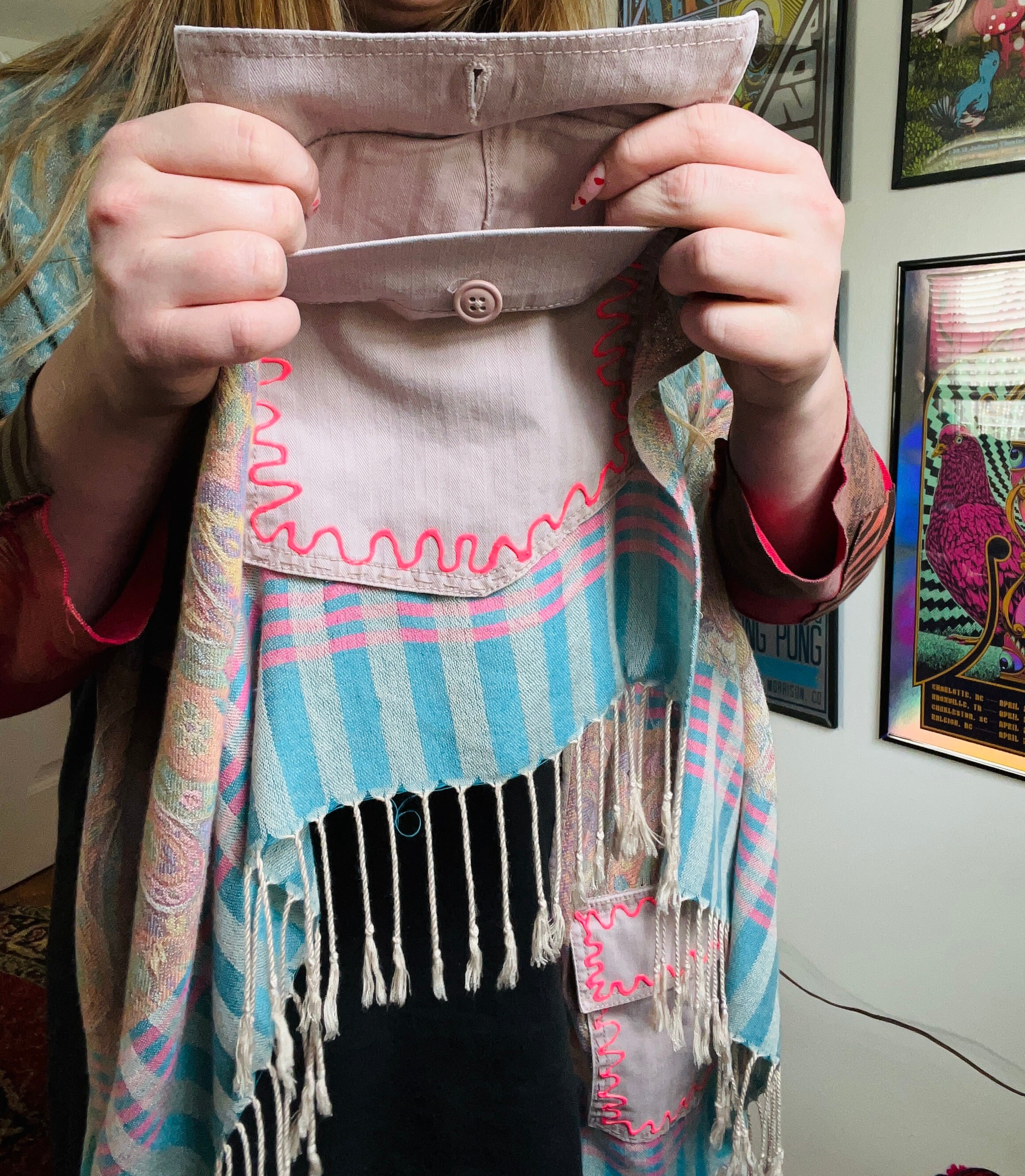 Upcycled Pocket Pashmina - Etsy