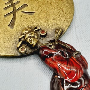 C.1990s Vintage Japanese Hand Mirror... Signed 'chico's'... Dark ...
