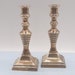 Pair Miniature Brass Candlesticks... Vintage Candle Holders... Small ...