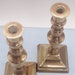Pair Miniature Brass Candlesticks... Vintage Candle Holders... Small ...