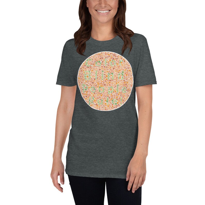 Color Blind People Rule T-shirt Colour Deficiency Test | Etsy