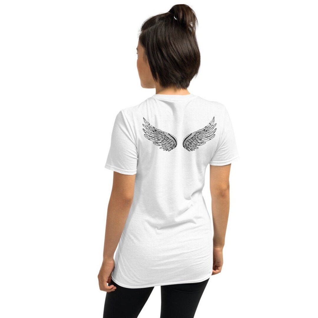 Grow Angel Wings T-shirt | Sprout Tribal Feather Angelic Wings Gift ...