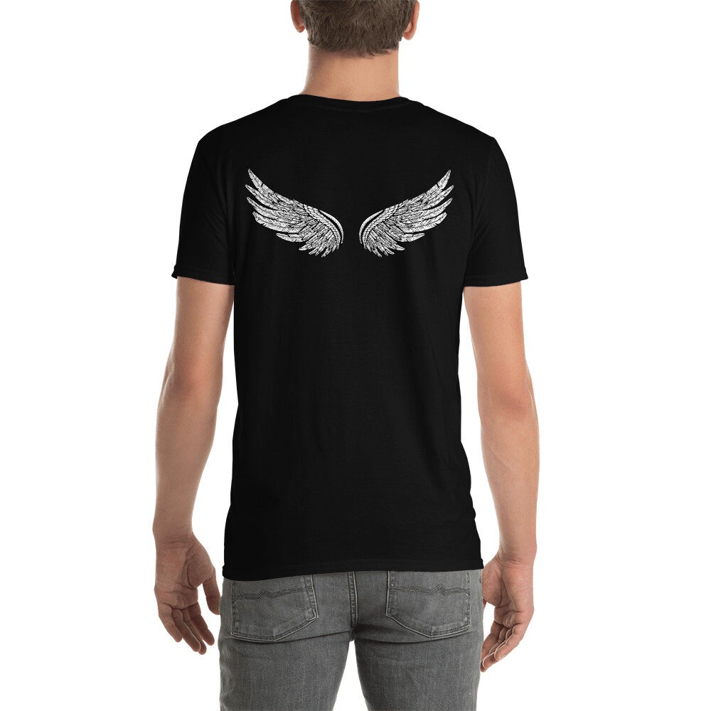 Grow Angel Wings T-shirt | Sprout Tribal Feather Angelic Wings Gift ...