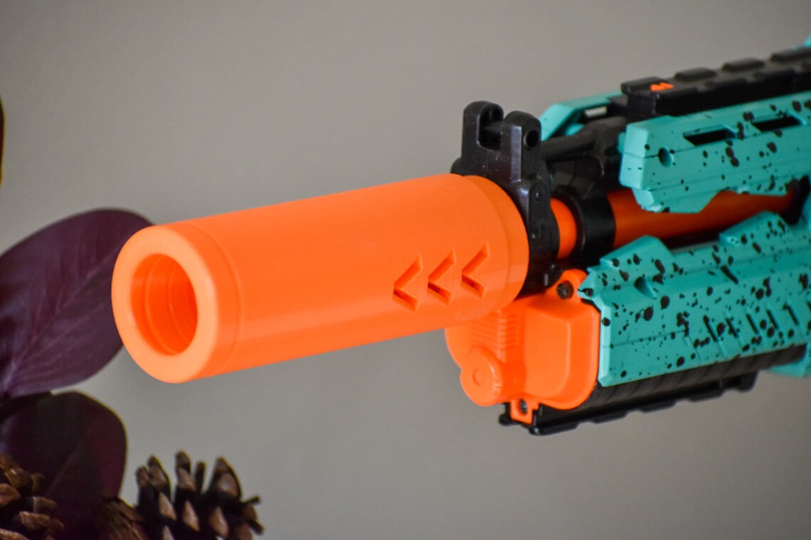 Nerf 3D Printed Threaded Silencer Attachment Stryfe - Etsy
