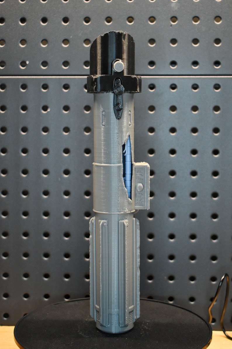 Darth Vader Inspired Lightsaber - Battle Damaged, Exposed Crystal - 3D ...