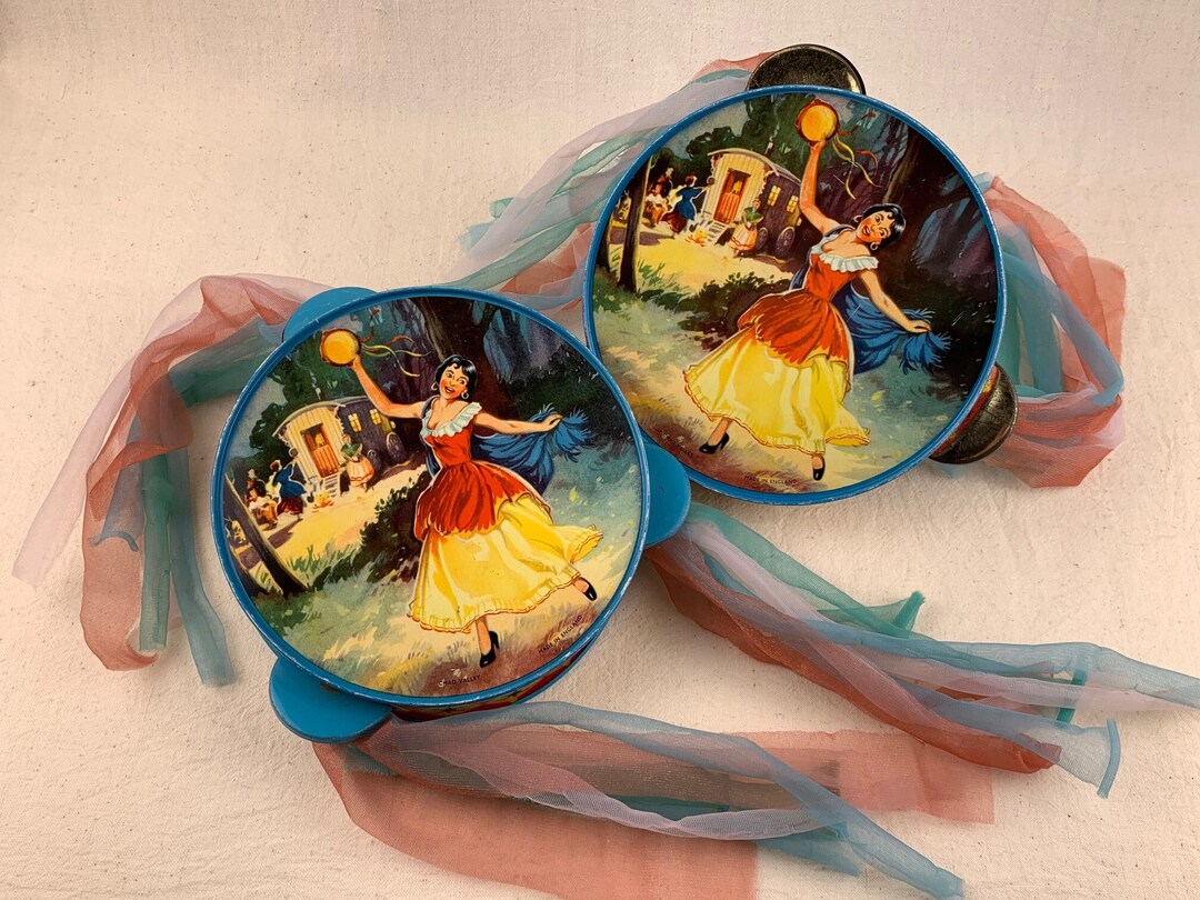 1960s Children's Chad Valley 'gypsy' Tambourine / Children's Music Toy ...
