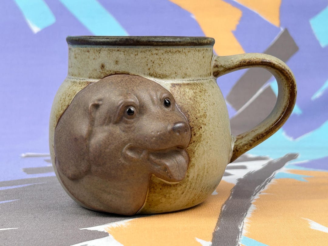 Gempo Japan Dog Mug Coffee Cup / Made in Japan / Stoneware Pottery - Etsy