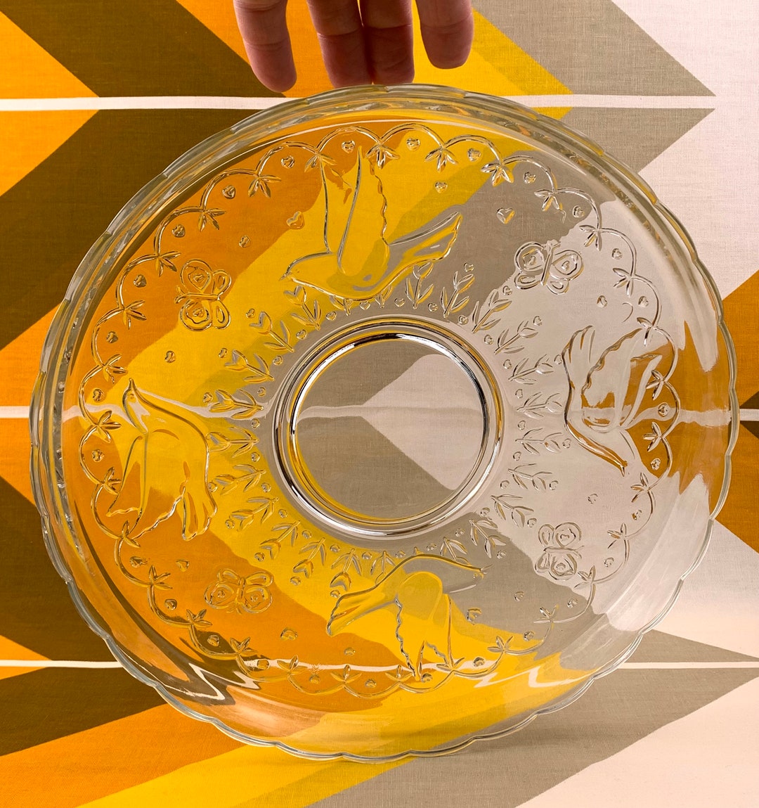 Colony Crafts Crystal Garden 12" Crystal Serving Platter / Still in Box ...