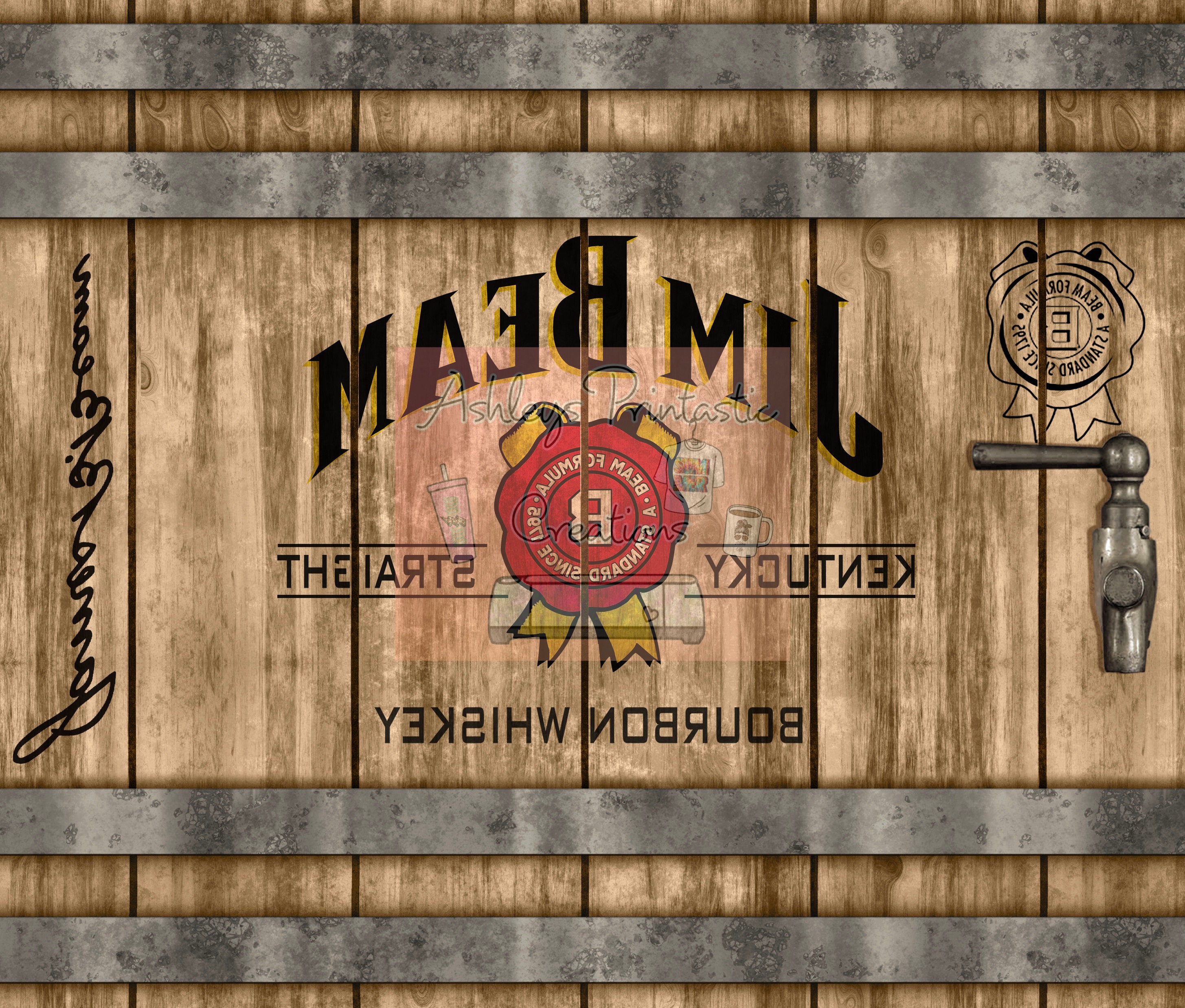 Jim Beam Tumbler Wrap Digital Download - Etsy