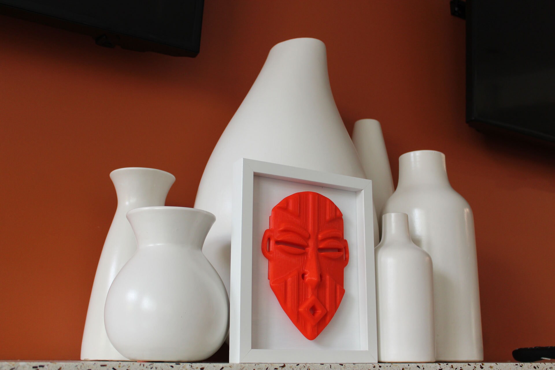 3D Wall Masks, Decorative 3D Mask, 3D Wall Art, Living Room Wall Decor ...