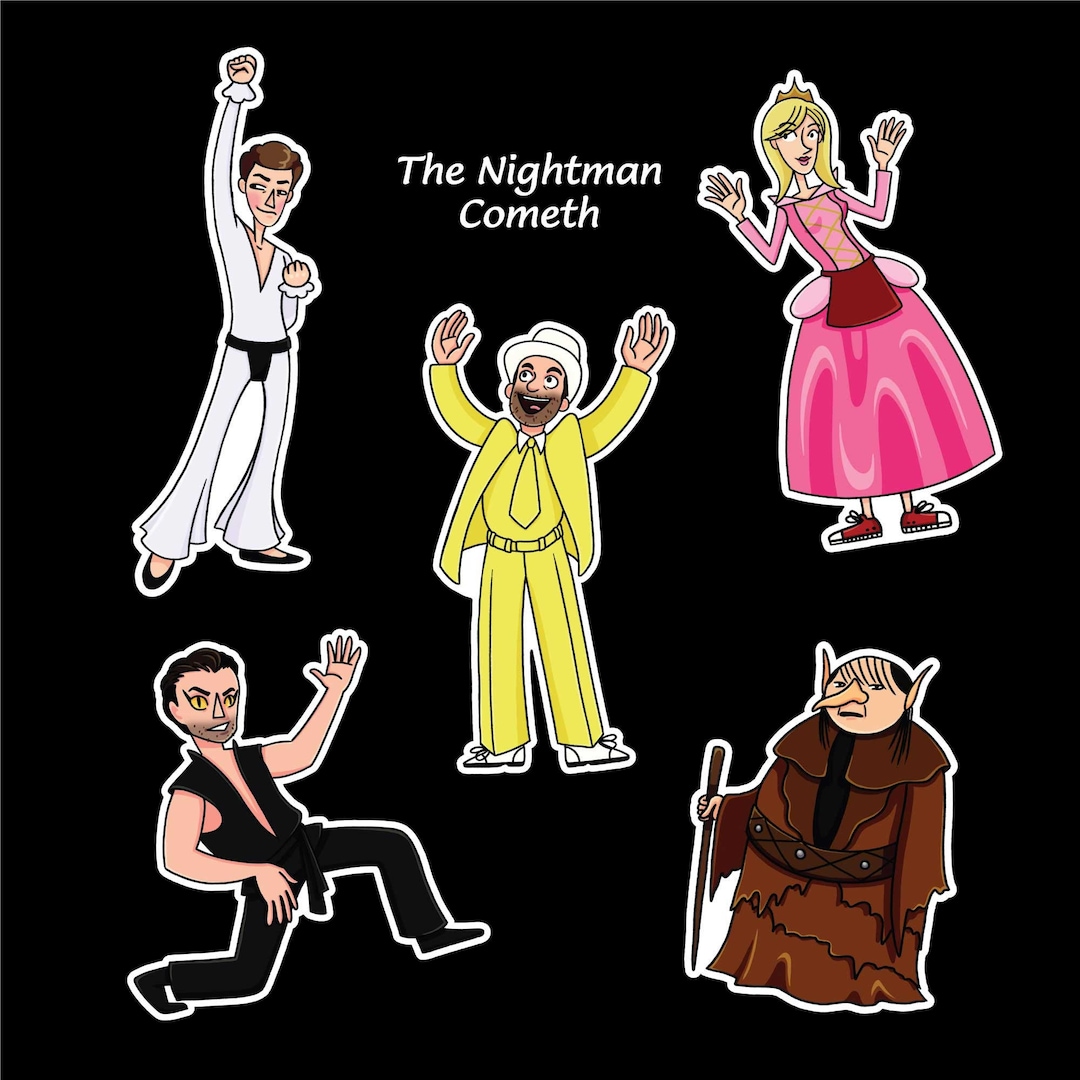 The Nightman Cometh Sticker Set - Etsy