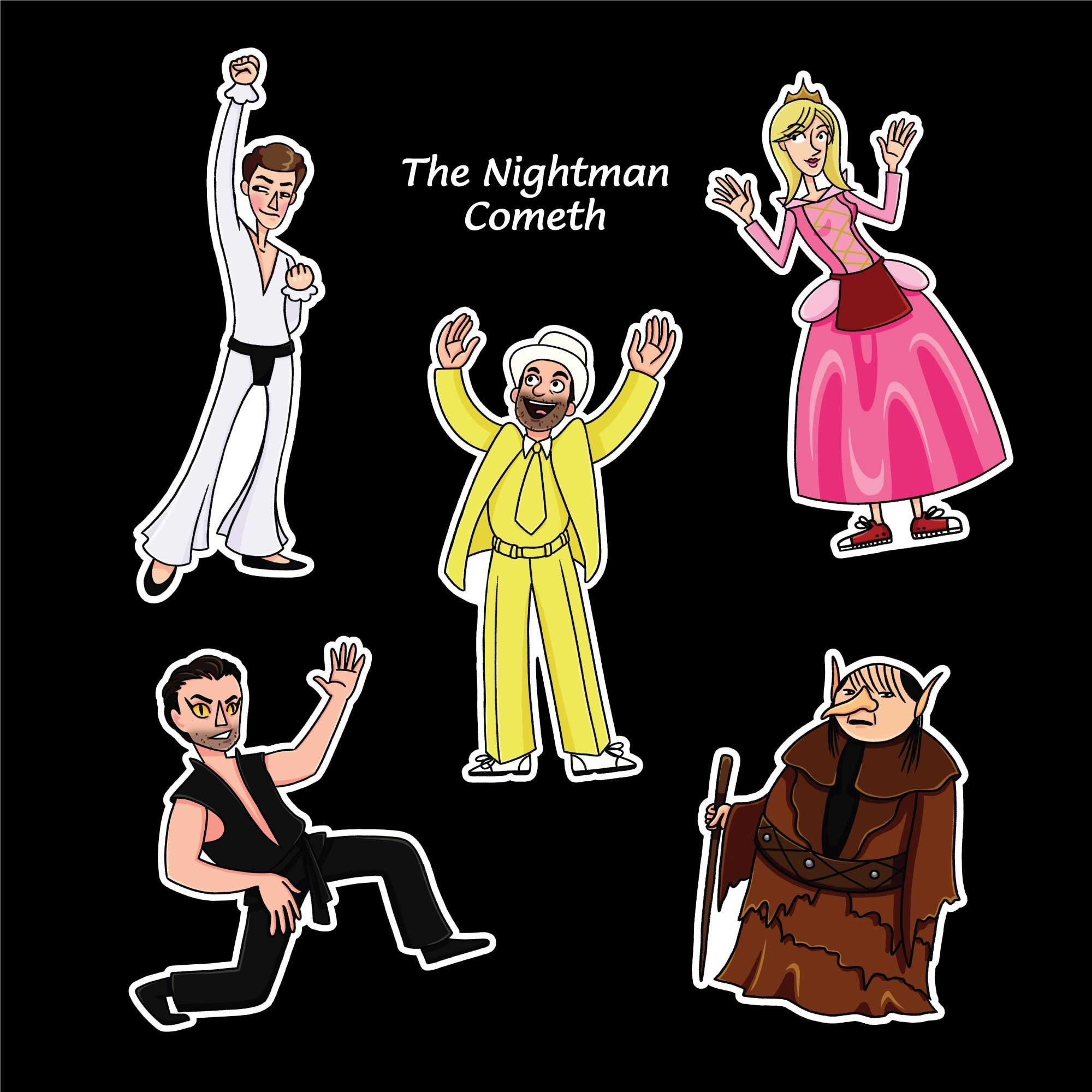 The Nightman Cometh Sticker Set - Etsy UK