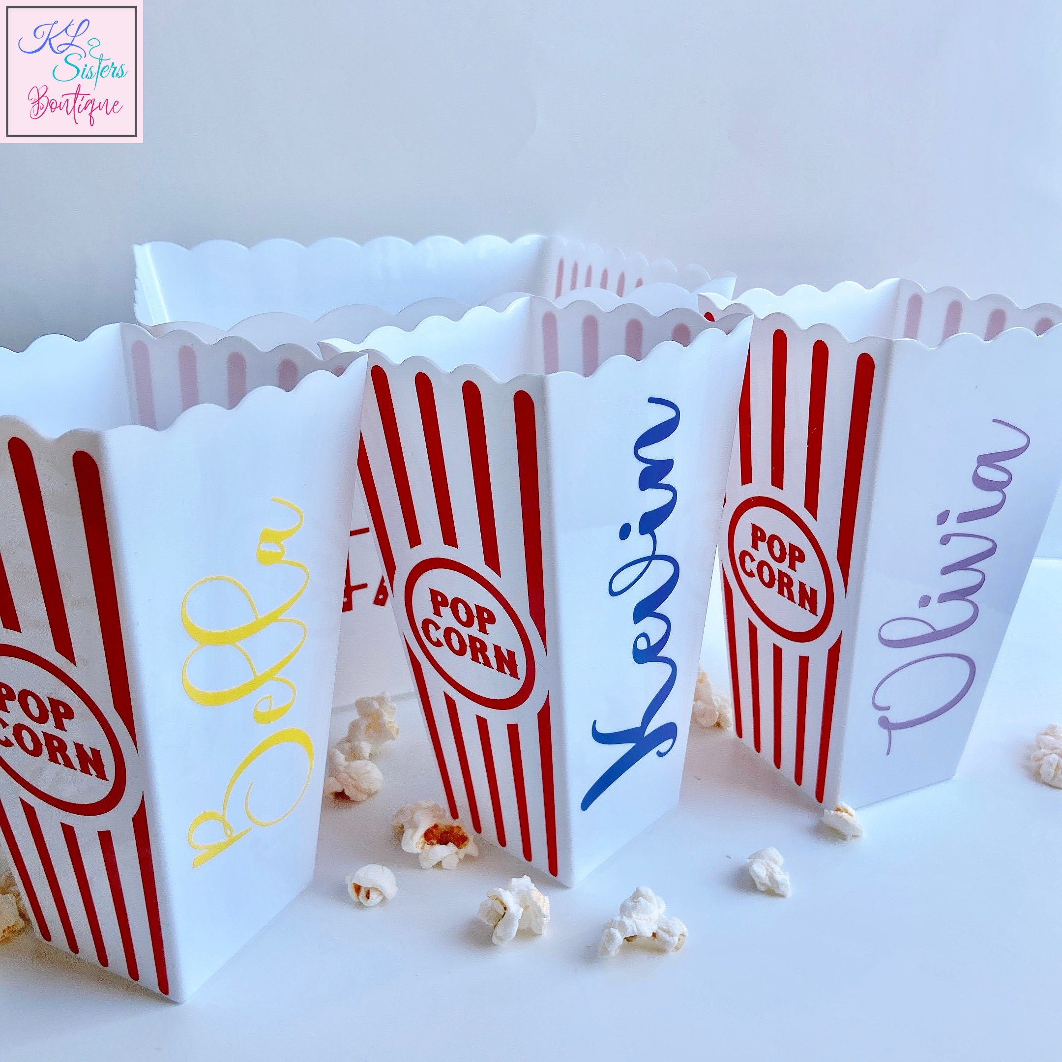 Personalized Popcorn Movie Night Bucket/ Popcorn Container/ - Etsy