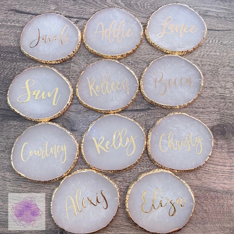 Resin Coaster With Name - Etsy