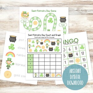 Saint Patrick's Day Activity Pack - Homeschool St. Patrick’s Day Unit ...