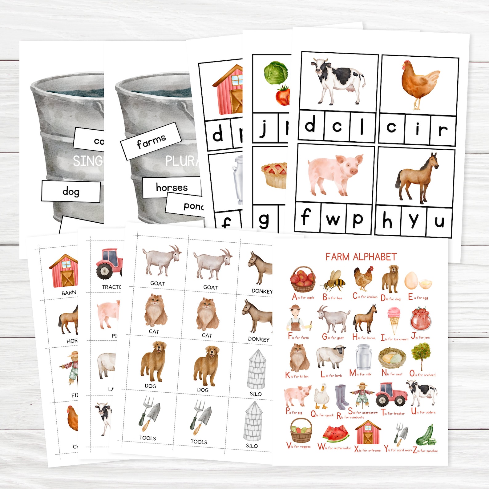Farm Unit Study - Farm Theme Activities - Montessori Farm Study ...