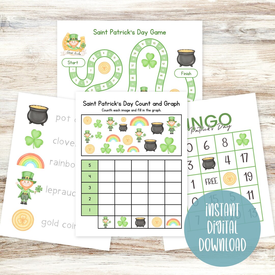 Saint Patrick's Day Activity Pack - Homeschool St. Patrick’s Day Unit ...