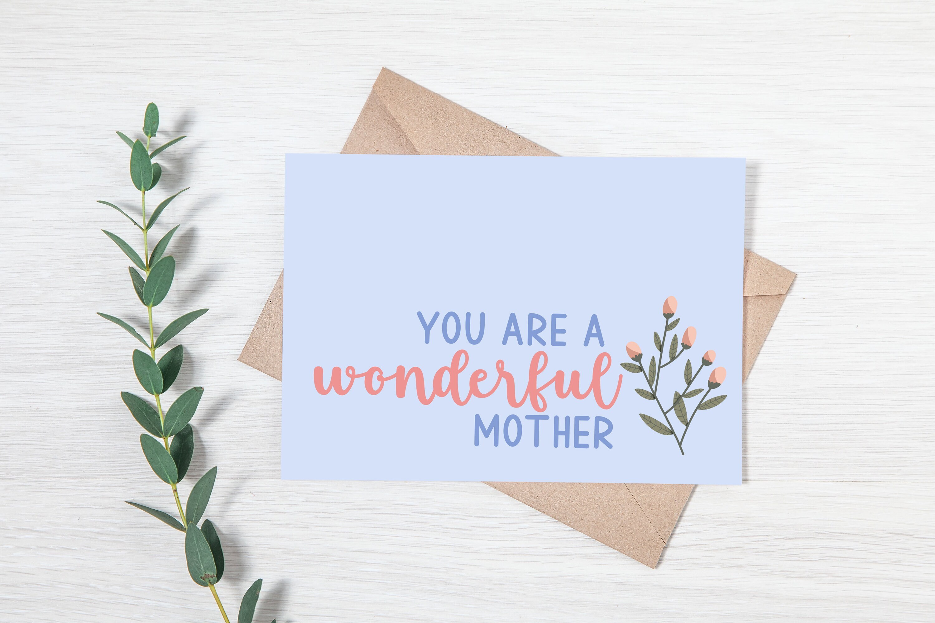 You Are A Wonderful Mother Card, Mother's Day Card, First Mother's Day ...