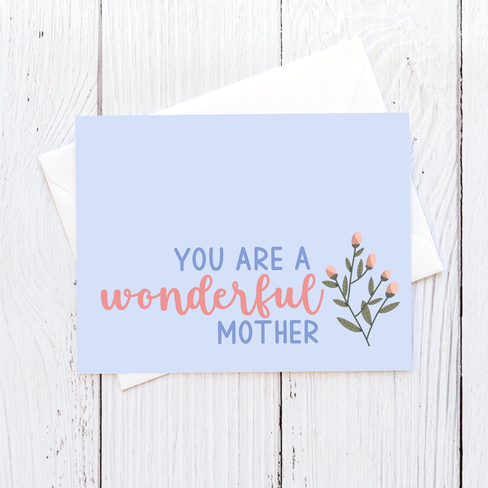 You Are A Wonderful Mother Card Mother's Day Card | Etsy