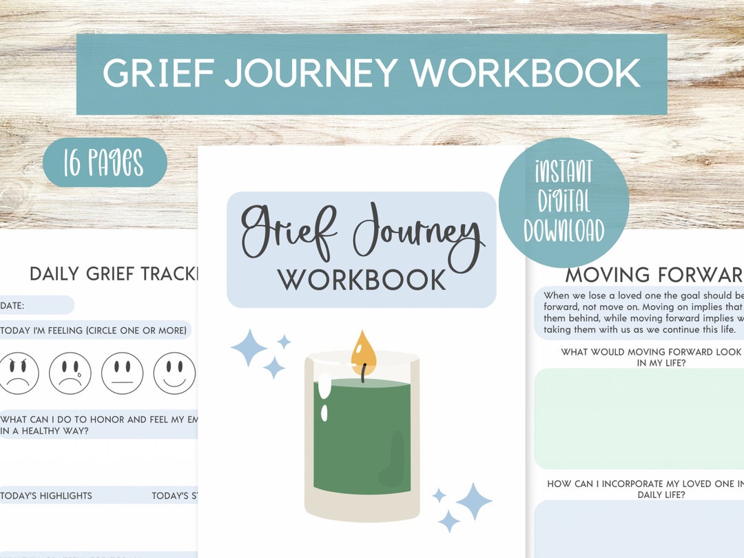 Grief Journey Workbook | Grief Workbook | Grief Worksheets | Healing ...