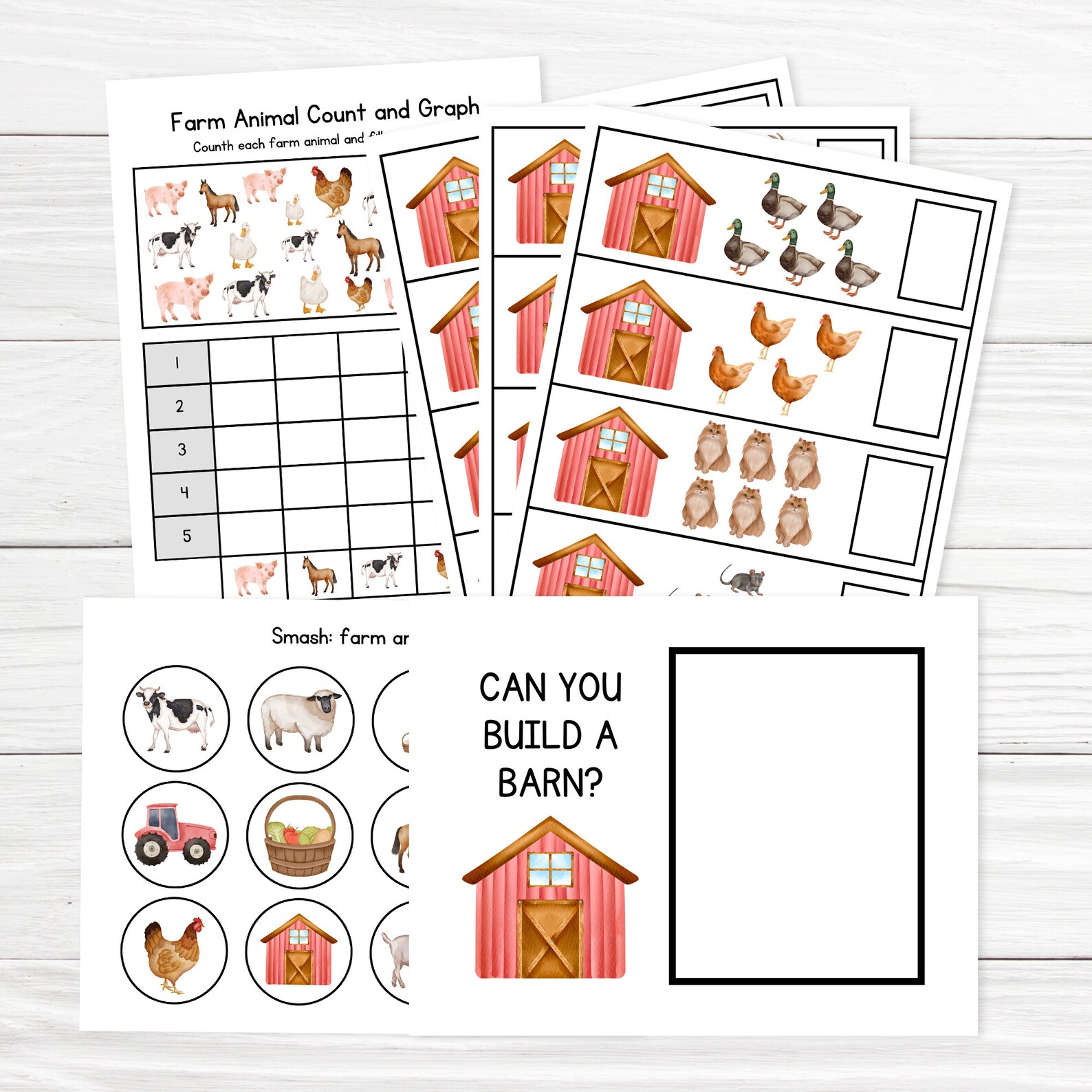 Farm Unit Study - Farm Theme Activities - Montessori Farm Study ...