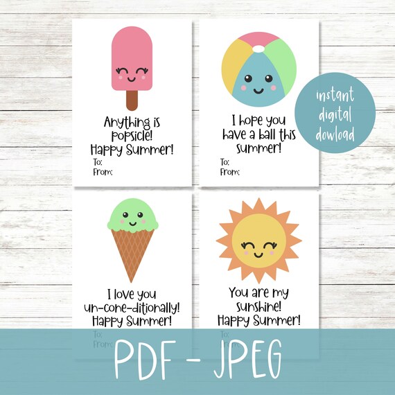 End of School Year Tags End of School Gift Tags Summer | Etsy