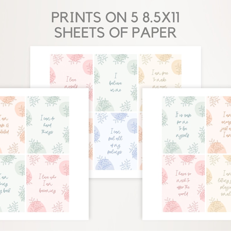 Self Love Affirmation Cards – 30 Printable Positive Affirmations (PDF ...