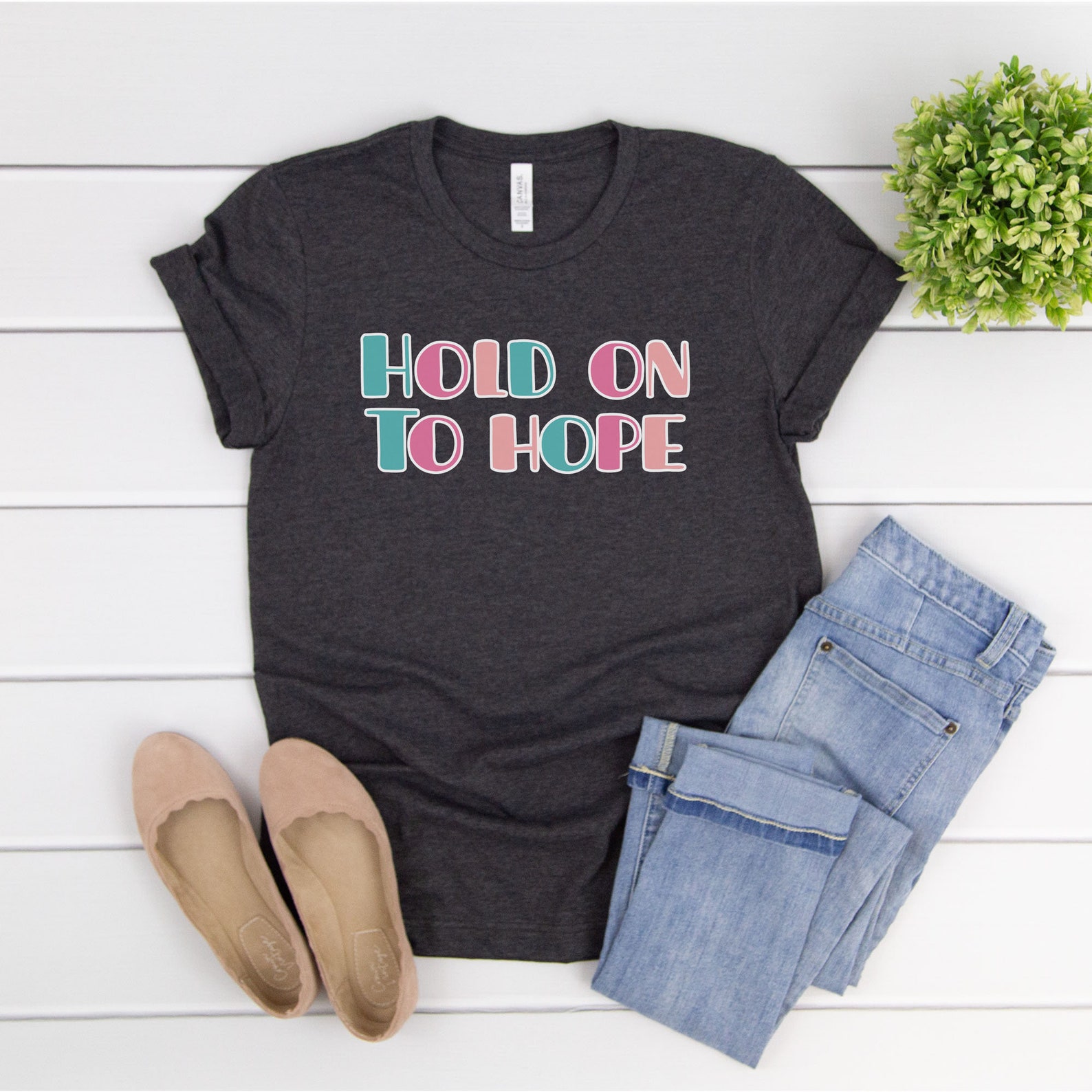 Hold On To Hope Shirt Christian Shirt Faith Shirt Hope Tee Motivational ...
