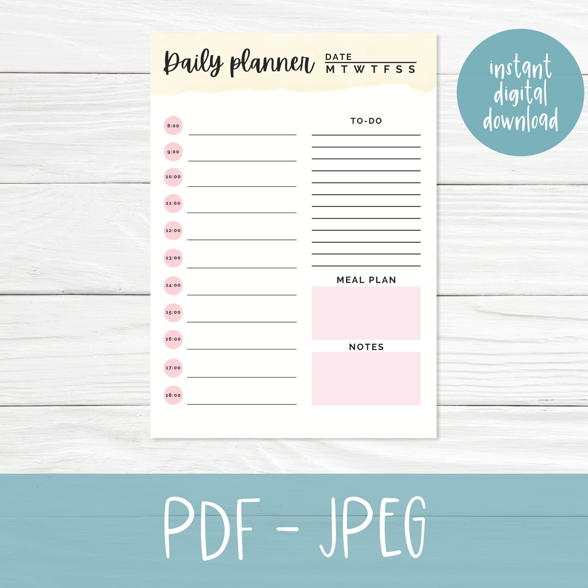 Printable Planner Bundle - Daily Planner - Weekly Planner - Monthly ...