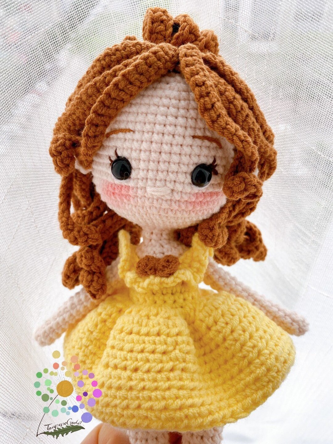Belle Princess, Princess Dolls,amigurumi Princess Doll,crochet Princess ...