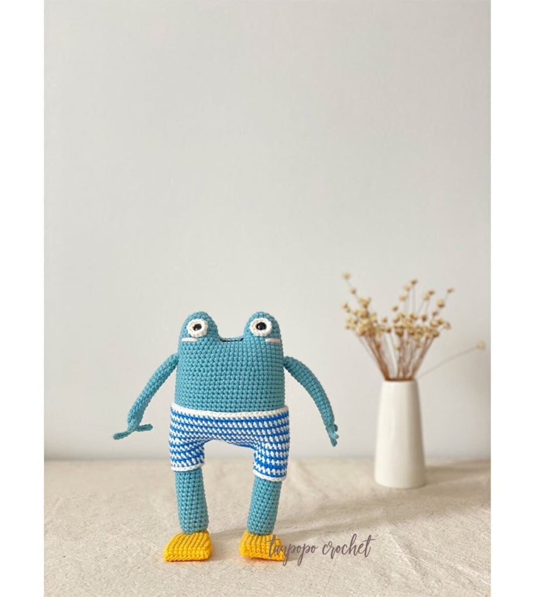 Victor Frog, Amigurumi Frog Doll, Crochet Frog Doll, Handmade Dolls ...