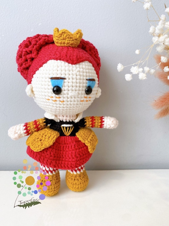 Rote Königin Alice im Wunderland Amigurumi | Etsy