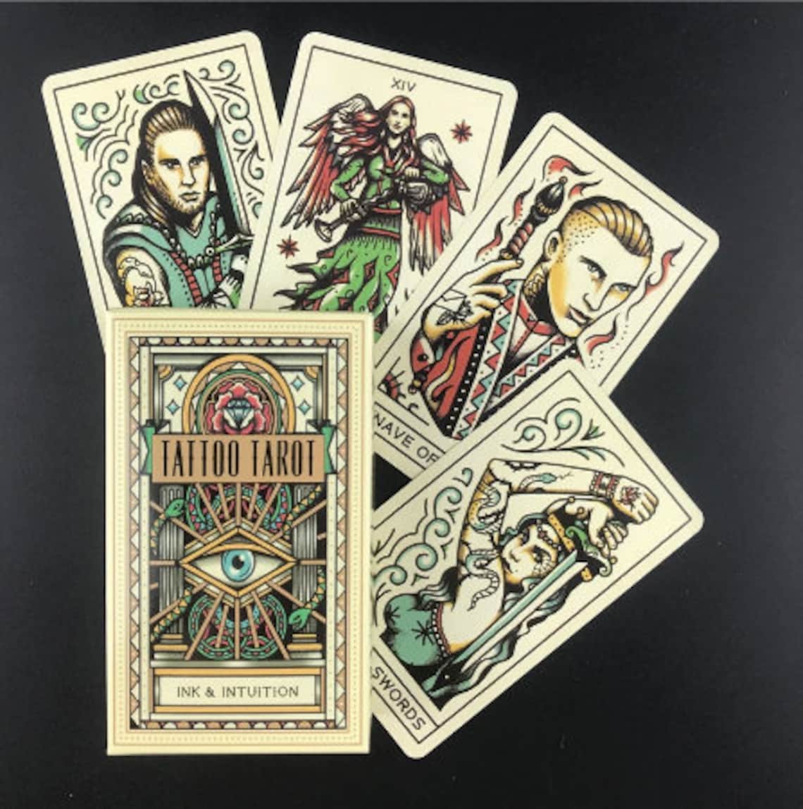 The Tattoo Tarot Deck | Ink & Intuition | Guidance Cards | Tarot Cards ...