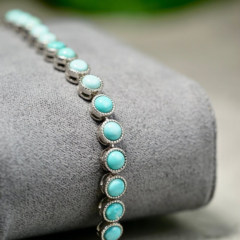 Genuine Turquoise Bracelet - Etsy
