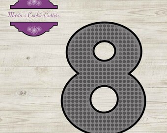 Number 8 Cookie Cutter - Etsy