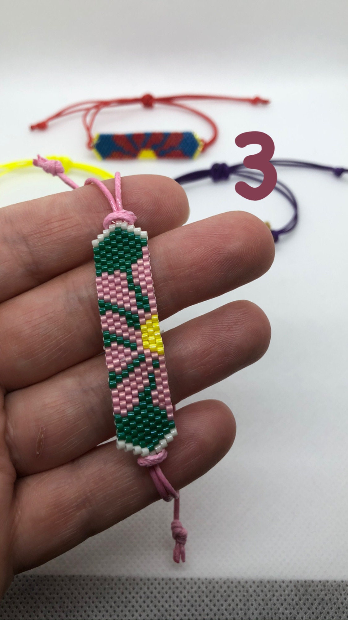 Miyuki Bracelet Daisy Pattern - Etsy