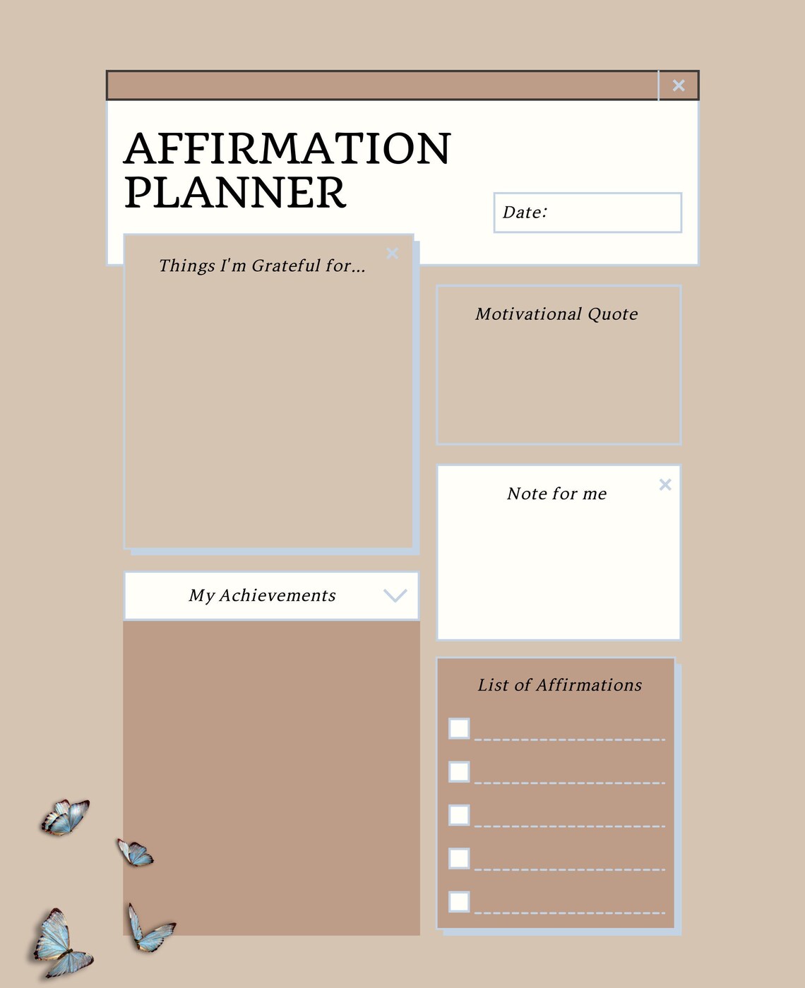 Affirmation Journal, Positive Daily Affirmation Challenge, Positivity ...
