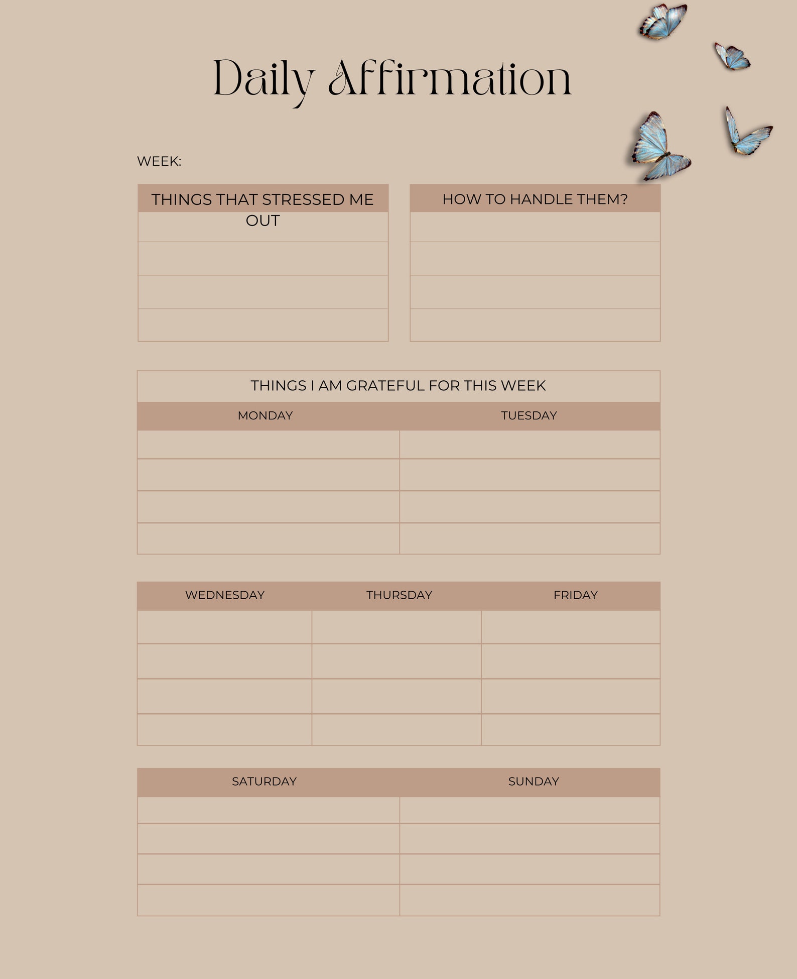 Affirmation Journal, Positive Daily Affirmation Challenge, Positivity ...