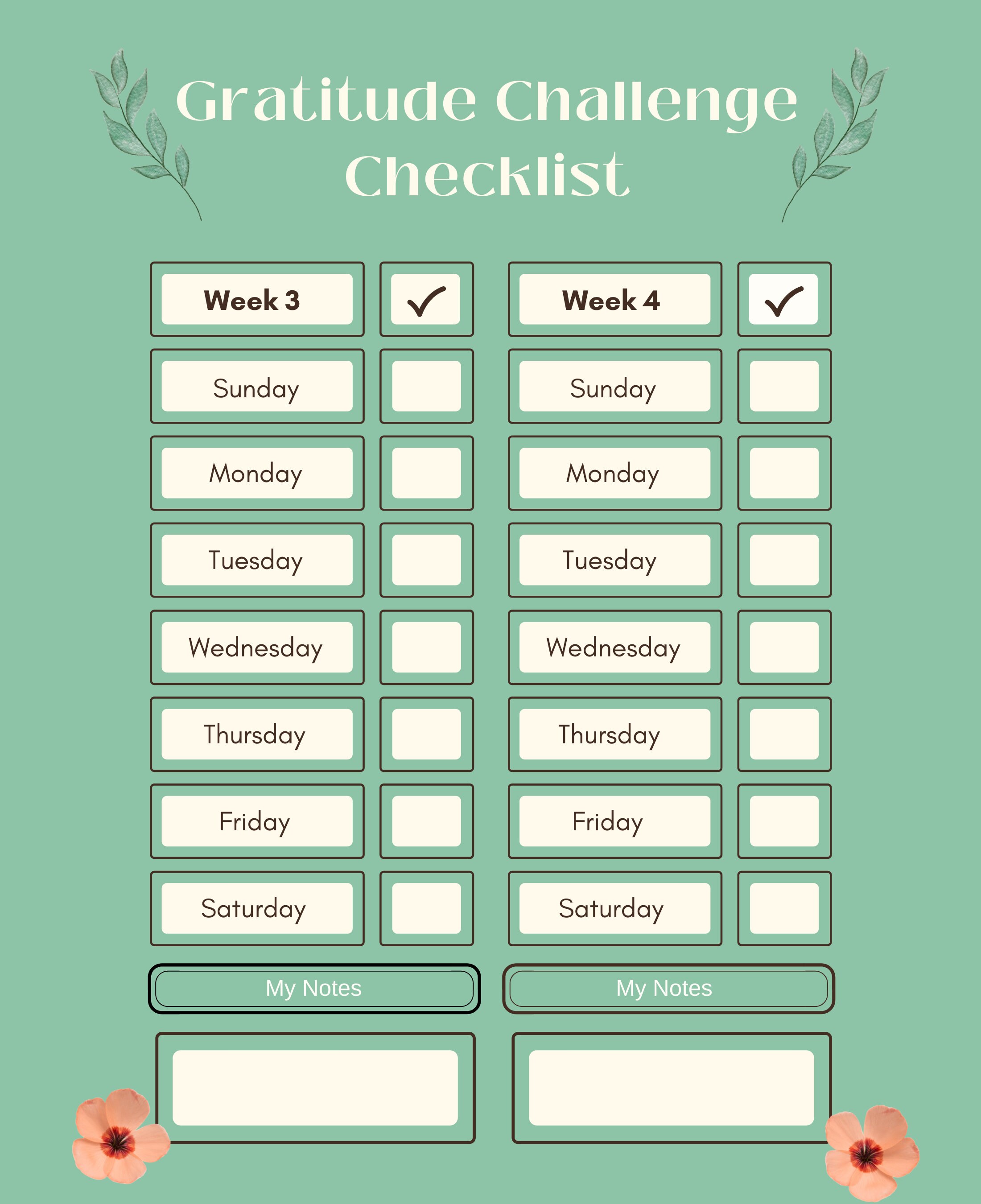 Printable Positivity Journal Positive Thinking Planner Gratitude ...