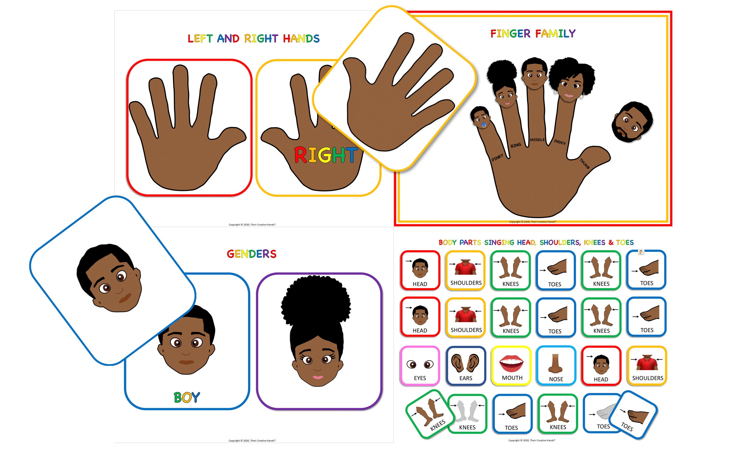 Right And Left Hand Print Outline