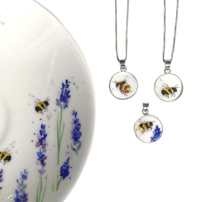Broken China Bee Jewelry - Etsy