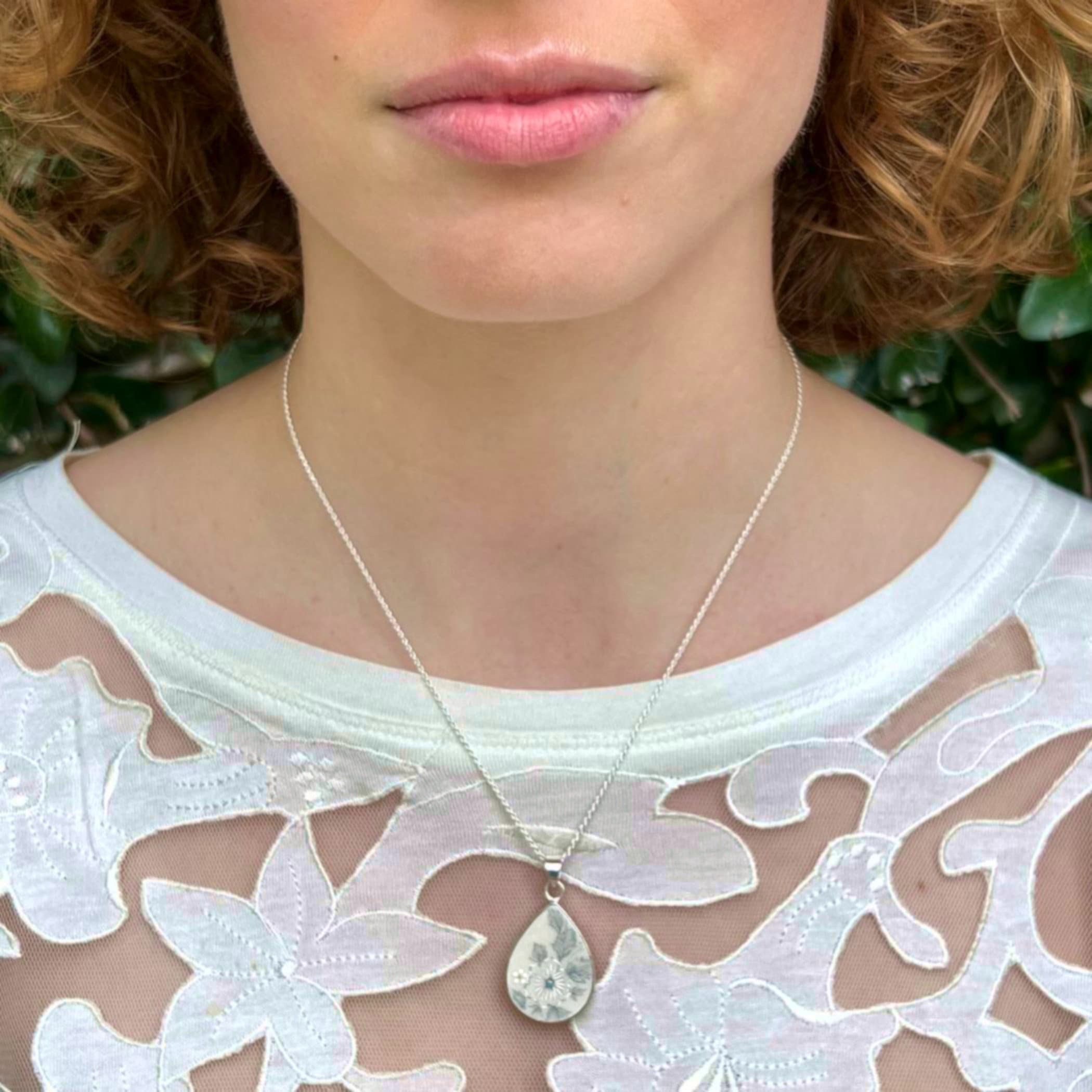 Lenox Windsong China Necklace Handmade With Fine Wedding China, Broken ...