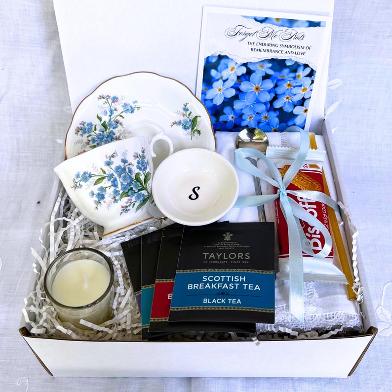 Mothers Day Self Care Package With Forget Me Not China, Thoughtful ...